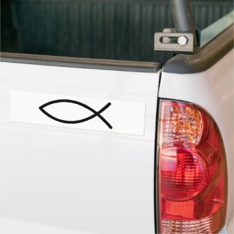 Christian Fish Bumper Sticker | Zazzle