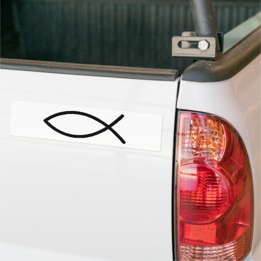 Christian Fish Bumper Sticker | Zazzle