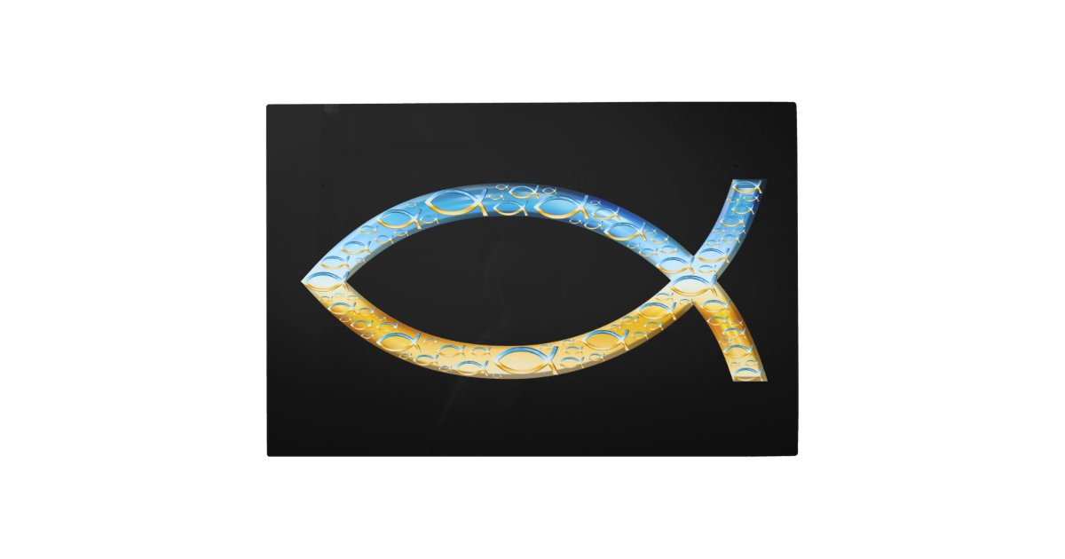 Christian Fish Metal Print | Zazzle