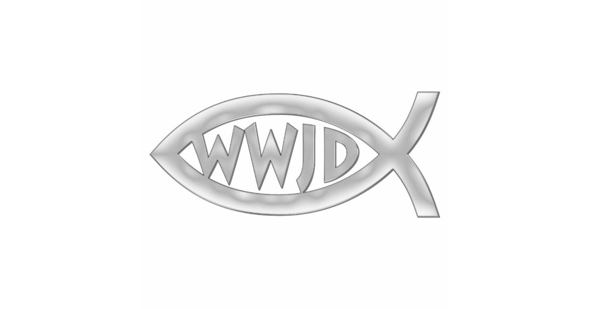 Christian Fish - WWJD - Photo Sculpture | Zazzle