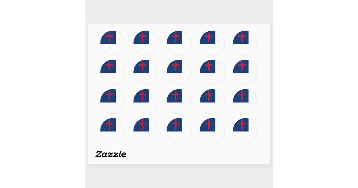 Christian flag Sticker | Zazzle