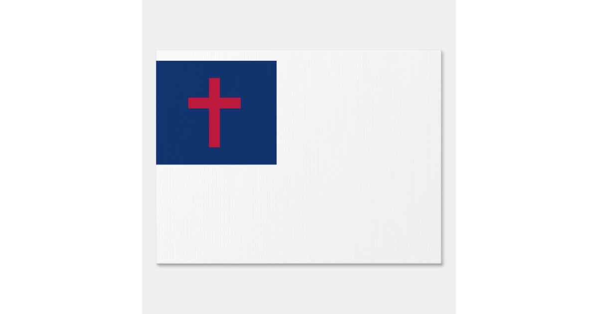 Christian flag Yard Sign | Zazzle