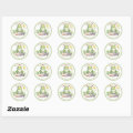 Christian FROG Acronym Floral Classic Round Sticker | Zazzle