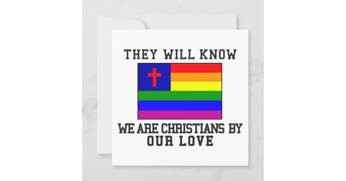 Christian Gay Flag Invitation | Zazzle
