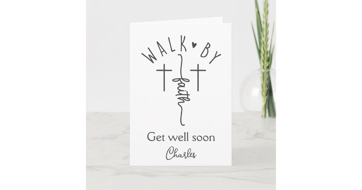 Christian get well soon card | Zazzle