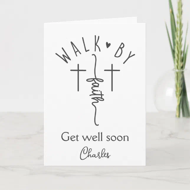 Christian get well soon card | Zazzle