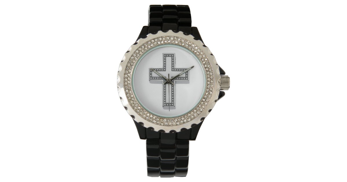 Christian Gold Cross Watch | Zazzle