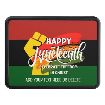 Christian HAPPY JUNETEENTH Pan African Hitch Cover | Zazzle