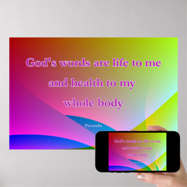 Christian Healing Quote Poster | Zazzle