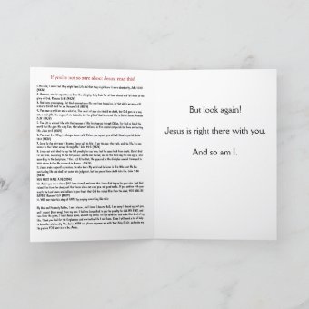 Christian Inmate Card with Gospel message inside | Zazzle