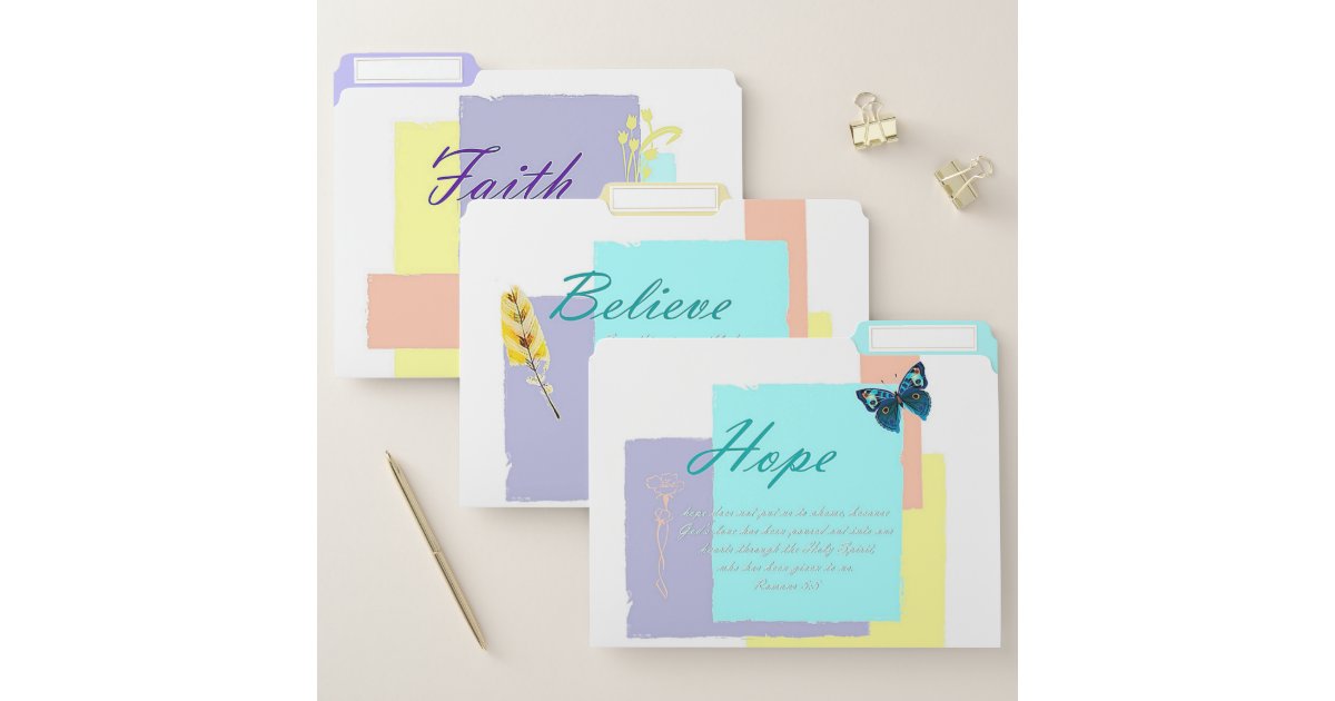 Christian Inspiration File Folder | Zazzle
