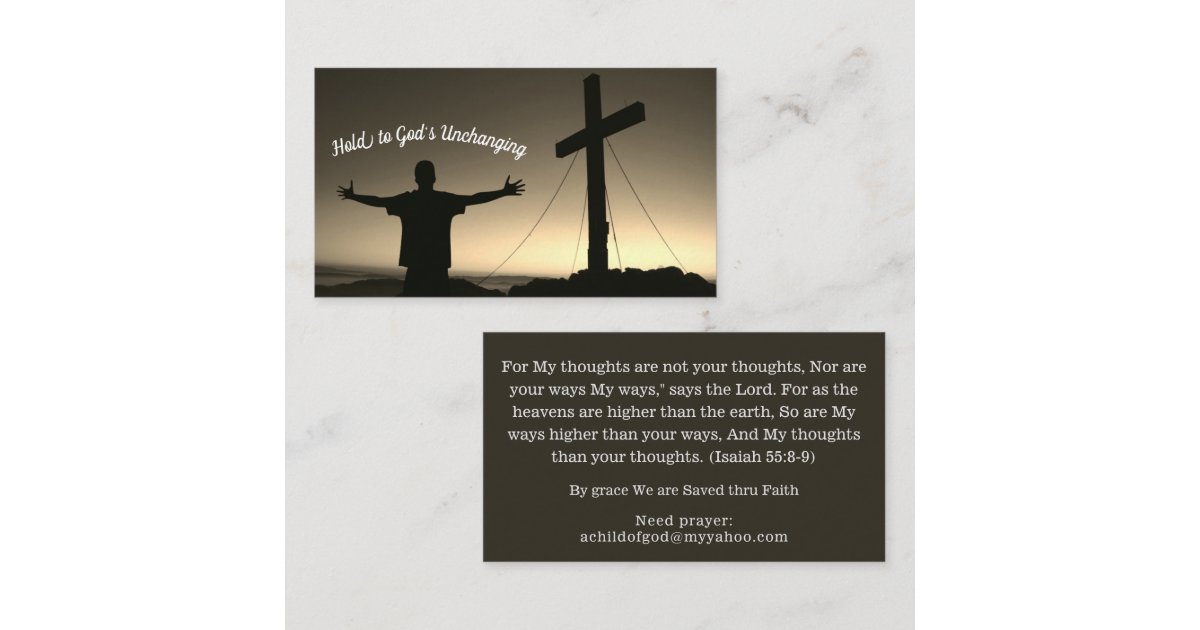 Christian Inspirational Bible Religious Business Card | Zazzle