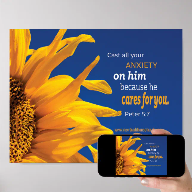 Christian Inspirational Bible Verse Quote Poster | Zazzle