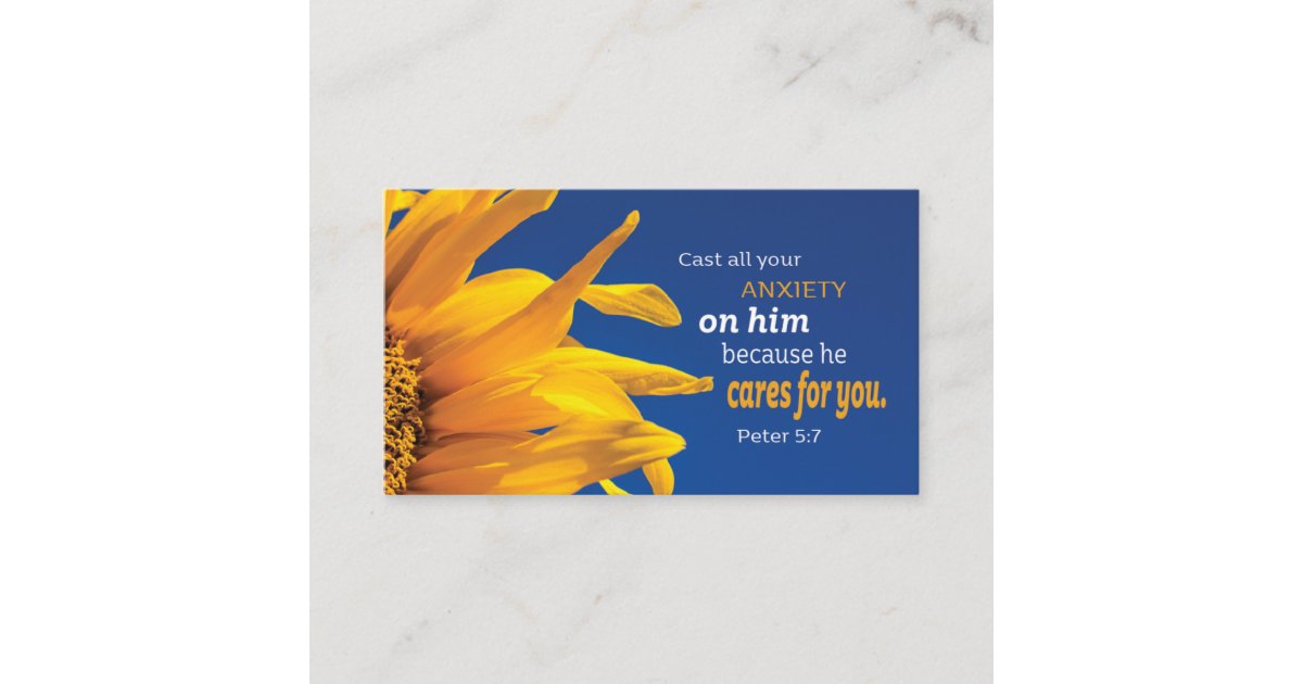 Christian Inspirational Bible Verse Religious Business Card | Zazzle