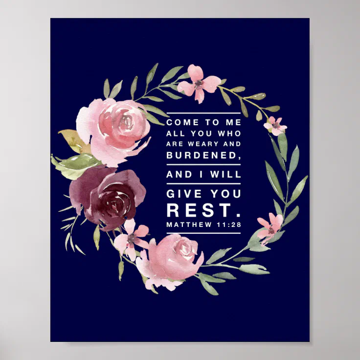 Christian Inspirational Scripture Poster | Zazzle