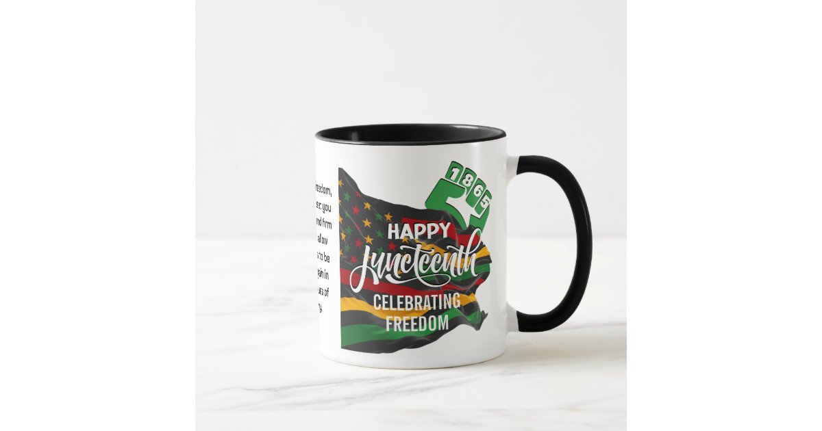 Christian JUNETEENTH African American Flag Mug | Zazzle