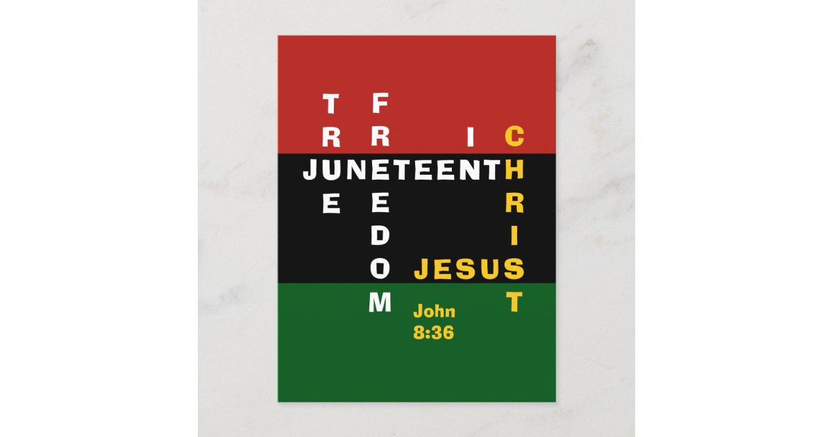 Christian JUNETEENTH Postcard | Zazzle
