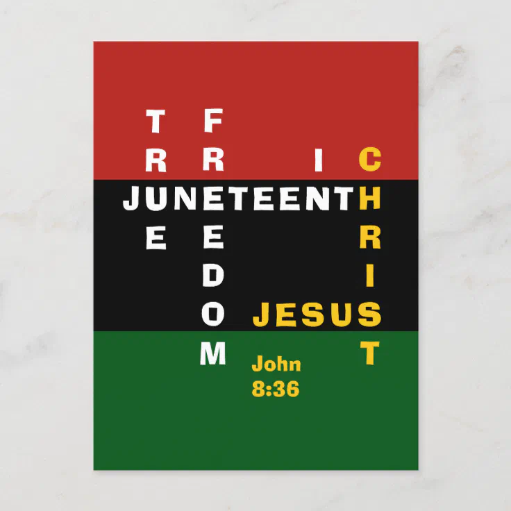 Christian JUNETEENTH Postcard | Zazzle