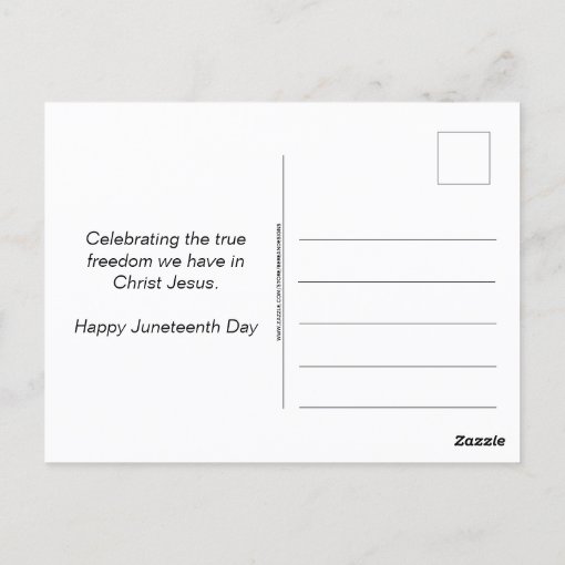 Christian JUNETEENTH Postcard | Zazzle