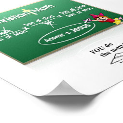 Christian Math Poster | Zazzle