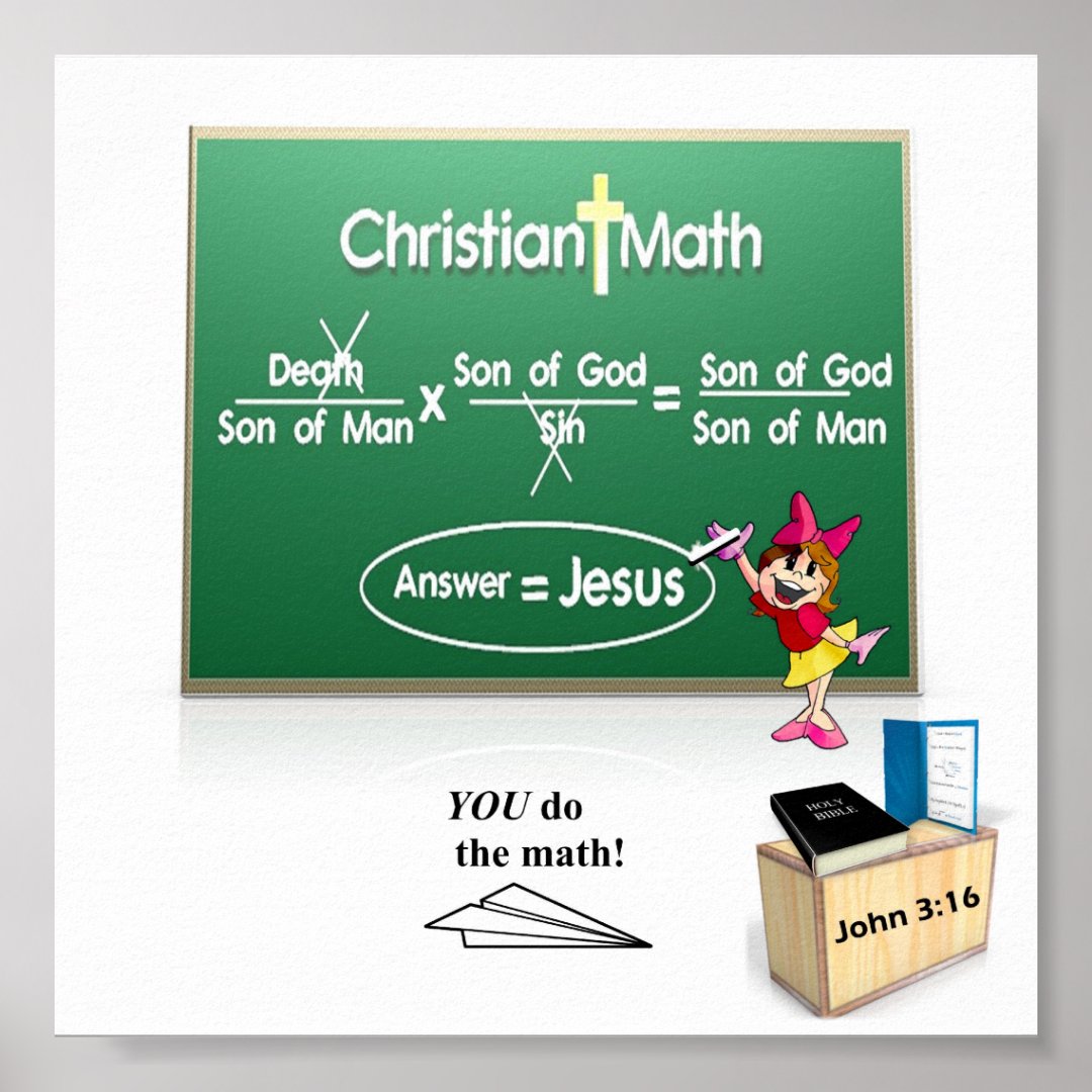 Christian Math Poster | Zazzle
