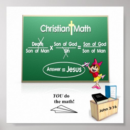 Christian Math Poster | Zazzle
