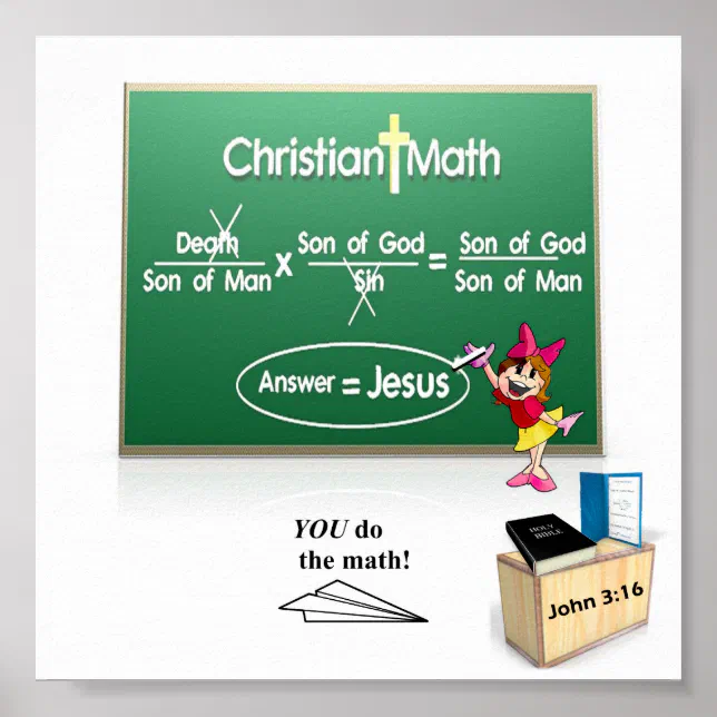 Christian Math Poster | Zazzle