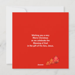 Christian MAY THE LORD BLESS YOU Christmas Holiday Card | Zazzle