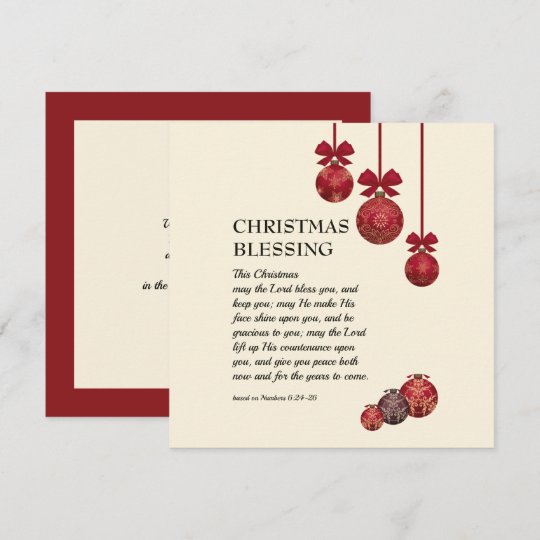 Christian | MAY THE LORD BLESS YOU | Christmas Holiday Card | Zazzle.com