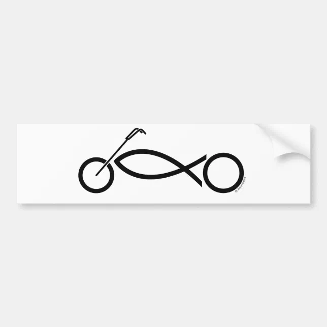 Christian motorcycle clothing and accessories bumper sticker | Zazzle
