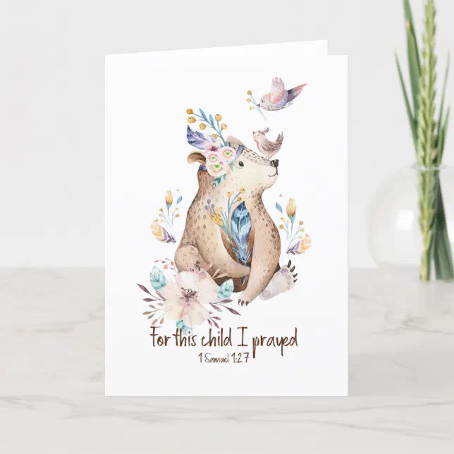 Christian New Baby Christening Card | Zazzle