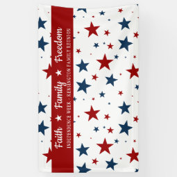 Christian Patriotic Stars Backdrop Banner | Zazzle