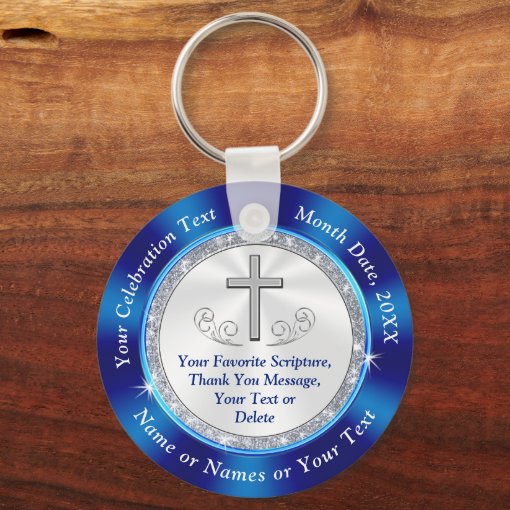 Christian Personalized, Church Favors, BULK or One Keychain | Zazzle