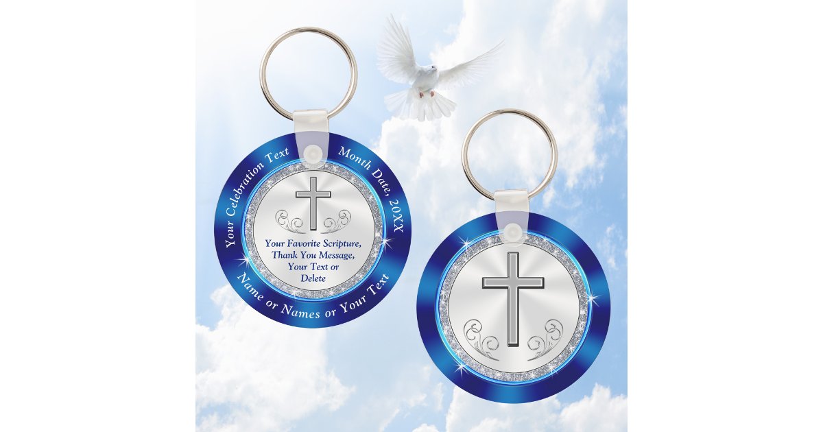Christian Personalized, Church Favors, BULK or One Keychain | Zazzle