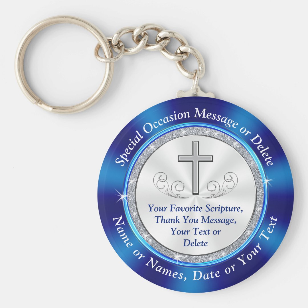 Christian Personalized, Church Favors, BULK or One Keychain | Zazzle