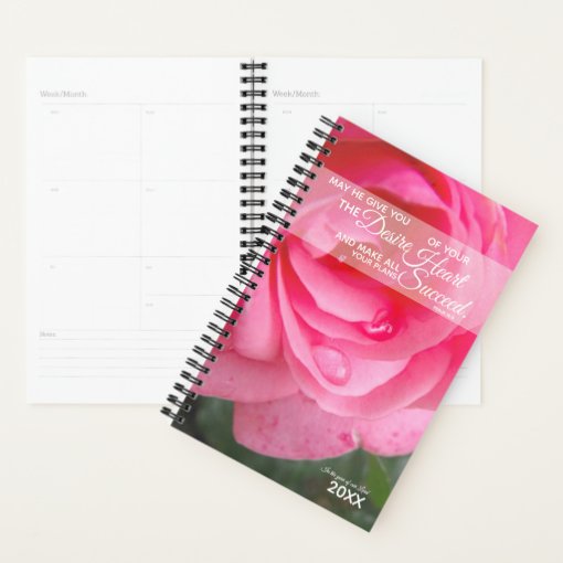 Christian Planner for Women - Red Rose | Zazzle