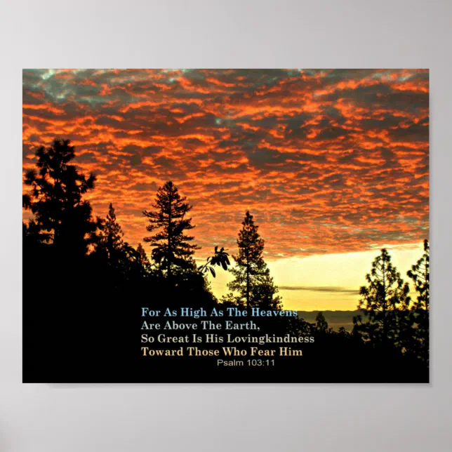 Christian Poster Bible Verse Scripture Creationart | Zazzle
