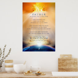 Christian poster - The Prayer of Jesus Christ | Zazzle