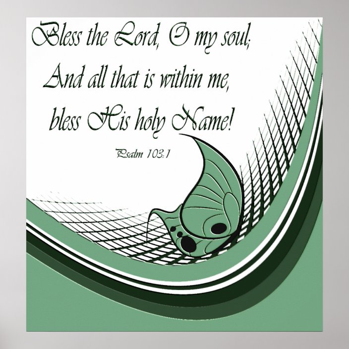 Christian Poster with Bible Verse - Psalms | Zazzle.com