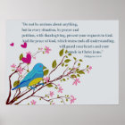 Be anxious for nothing Philippians 4:6-7 Poster | Zazzle.com