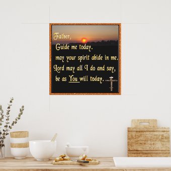 Christian prayer poster | Zazzle