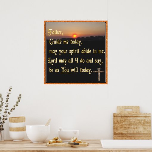 Christian prayer poster | Zazzle