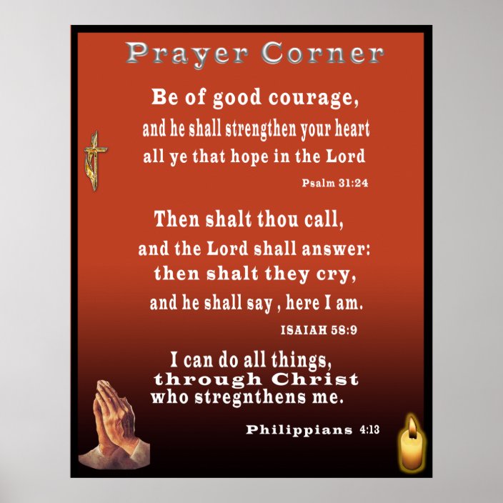 Christian prayer poster | Zazzle.com