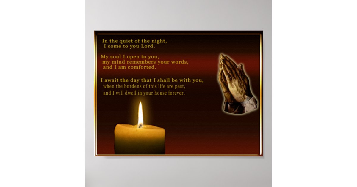 Christian prayer poster | Zazzle