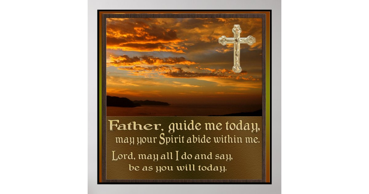 Christian prayer poster art | Zazzle