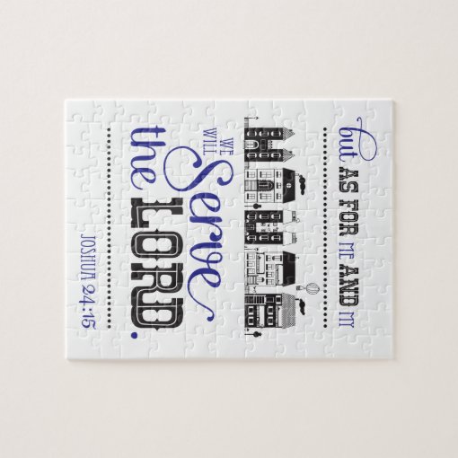Christian Puzzle With The Bible Scriptur Joshua 24 | Zazzle