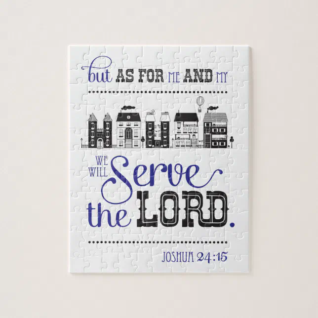 Christian Puzzle With The Bible Scriptur Joshua 24 | Zazzle