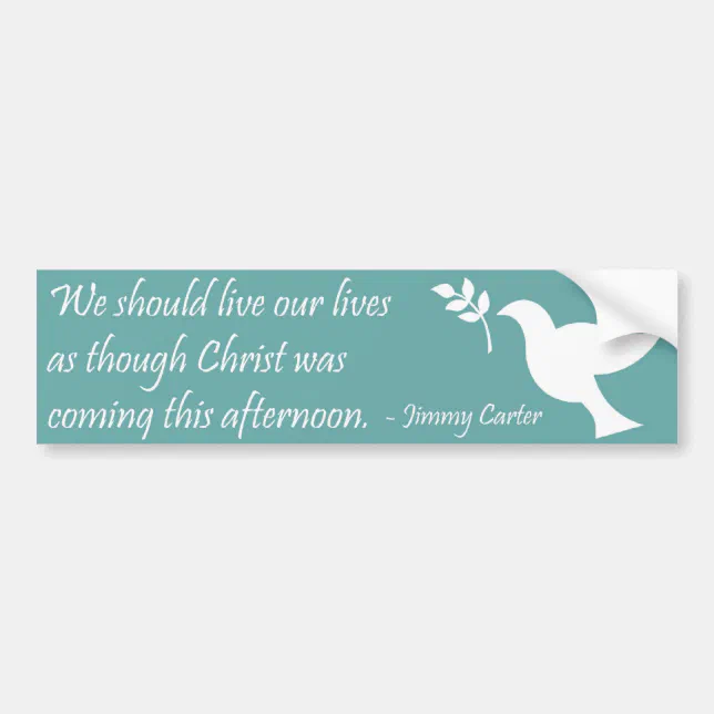 Christian Quote Bumper Sticker | Zazzle