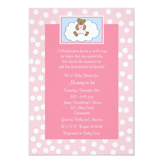 Christian Religious Baby Shower Invitation Pink | Zazzle.com