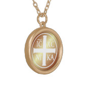 Christian Religious Icon ICXC NIKA Christogram Gold Plated Necklace ...